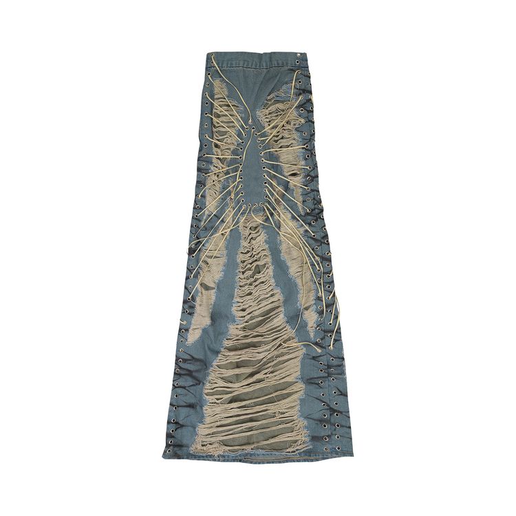 Buy Who Decides War Laced Window Maxi Skirt 'Blue' - SS24 3120220009 ...