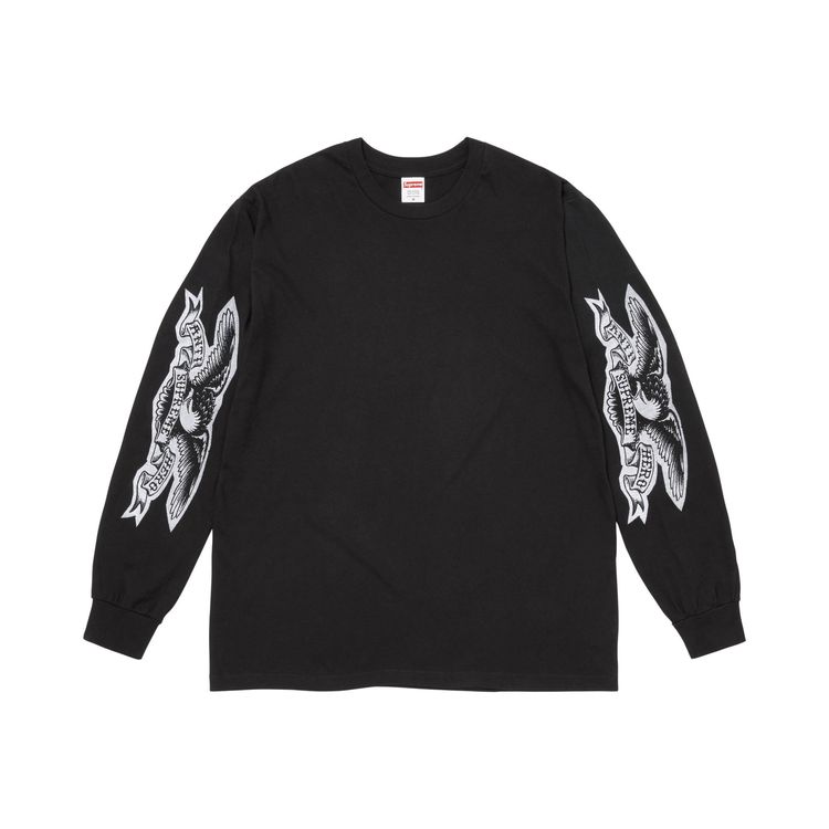 Buy Supreme x Antihero Eagle Long-Sleeve Tee 'Black' - FW25T38 BLACK | GOAT