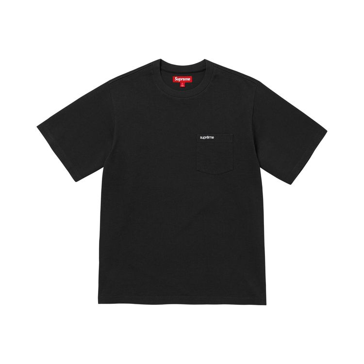 Buy Supreme Short-Sleeve Pocket Tee 'Black' - FW25KN7 BLACK | GOAT