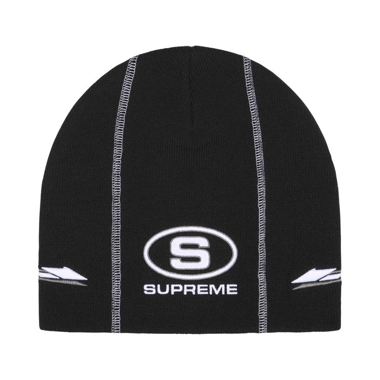 Buy Supreme Racing Panel Beanie 'Black' - FW25BN57 BLACK | GOAT AU