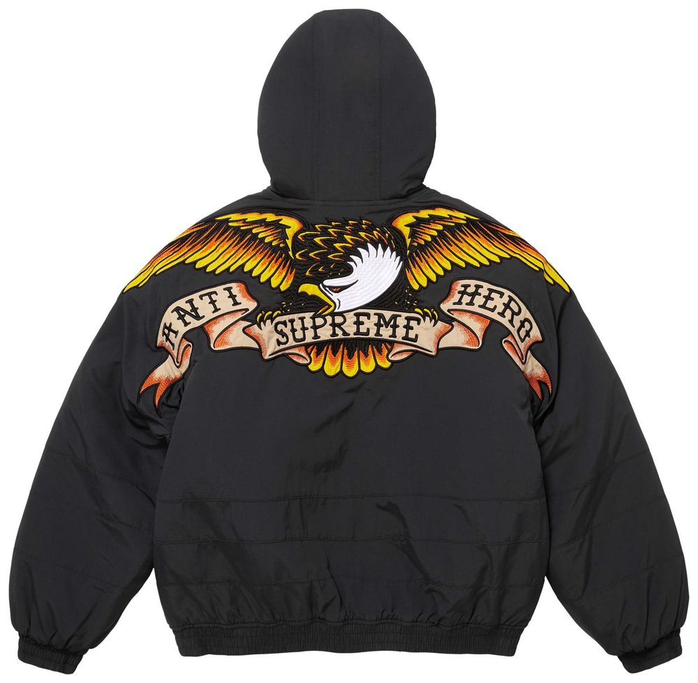 Buy Supreme x Antihero Stadium Jacket 'Black' - FW25J108 BLACK | GOAT CA