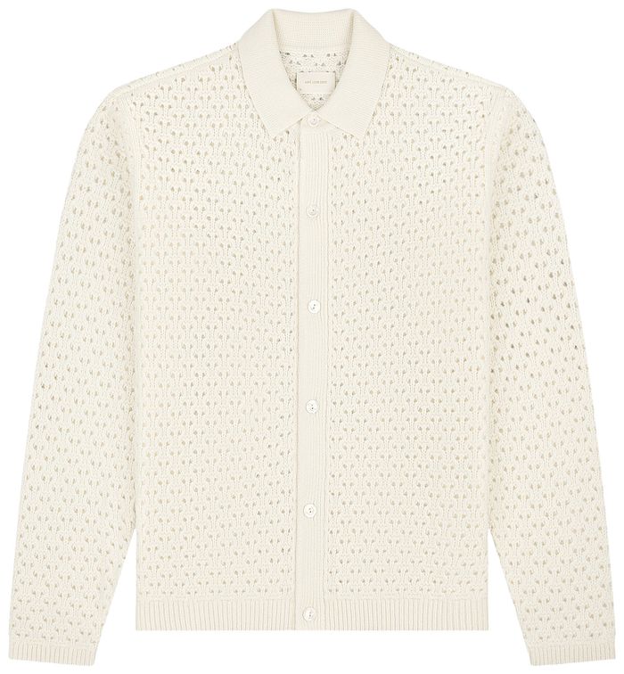Buy Aimé Leon Dore Knit Polo Cardigan 'Pristine' - FW25KS016 PRIS | GOAT