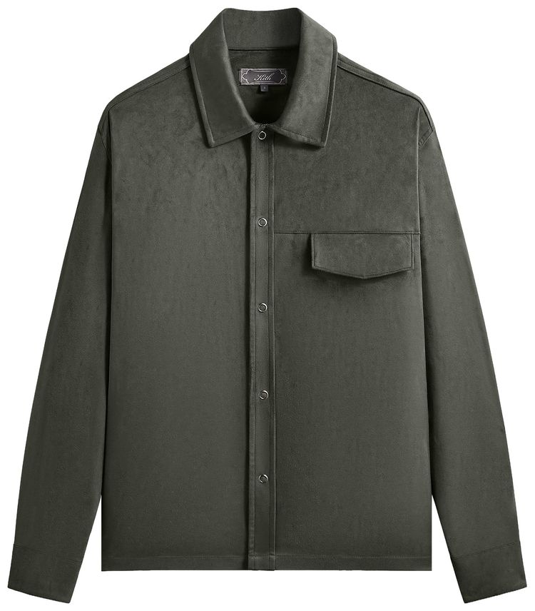 Buy Kith Montague Microsuede Shirt 'Cypress' - KHM034031 311 | GOAT