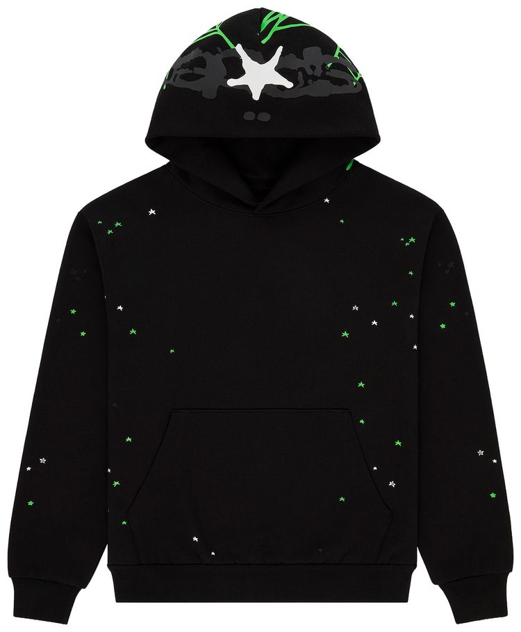 Buy Sp5der Heavy Web Hoodie 'Black' - ST034FW25BLK | GOAT MX