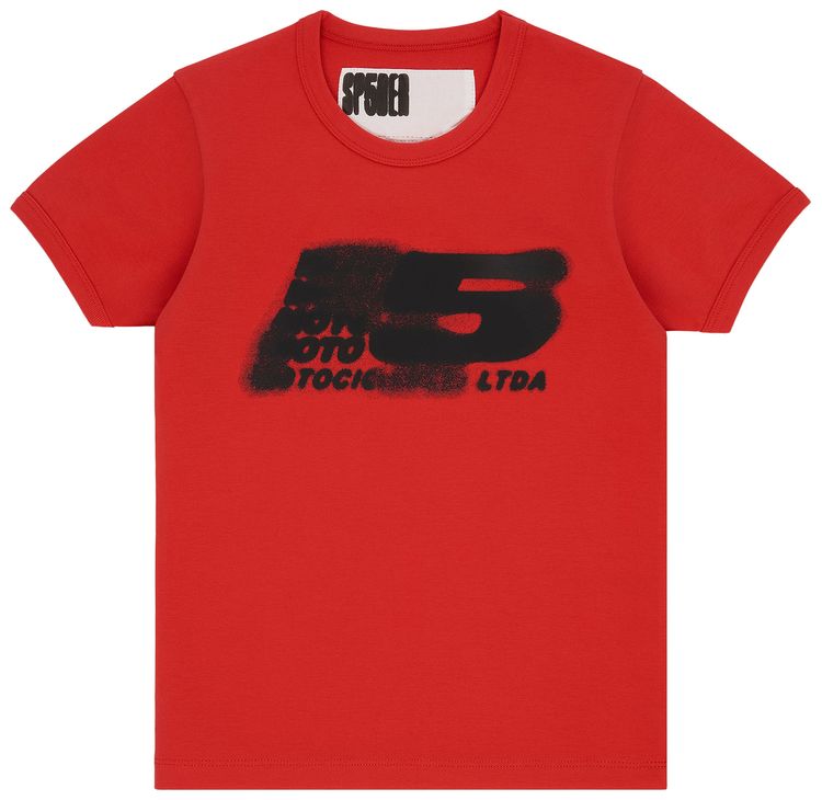 Buy Sp5der Moto 5 Baby Tee 'Red' - TE013FW25RED | GOAT