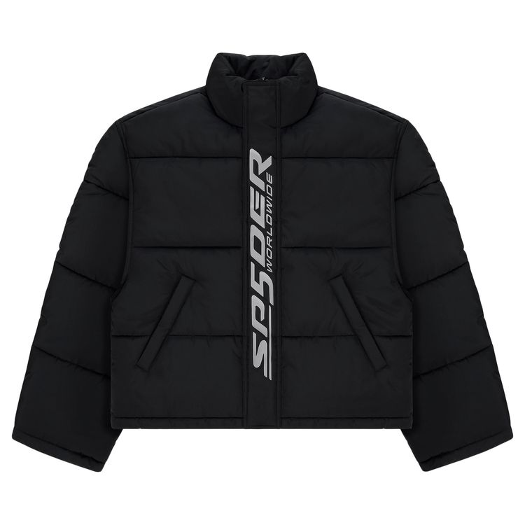 Buy Sp5der Trackhawk Puffer Jacket 'Black' - JA003FW25BLK | GOAT
