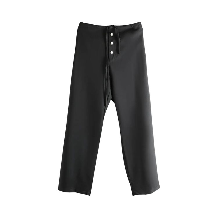Buy Bode Astor Pajama Pants 'Black' - MRF25BT029 BLAC | GOAT UK