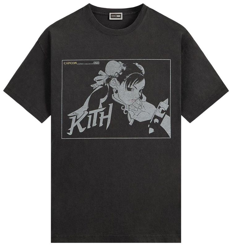 Buy Kith x Capcom Chun Li Vintage Tee 'Black' - KHM034312 001 | GOAT