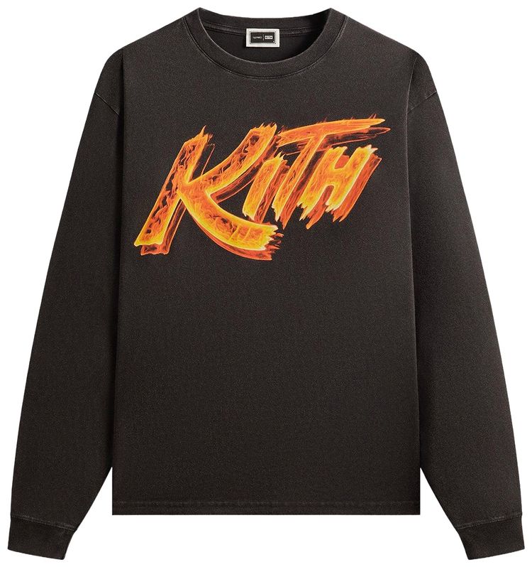 Buy Kith x Capcom Street Fighter Flame Vintage Long-Sleeve Tee 'Black ...
