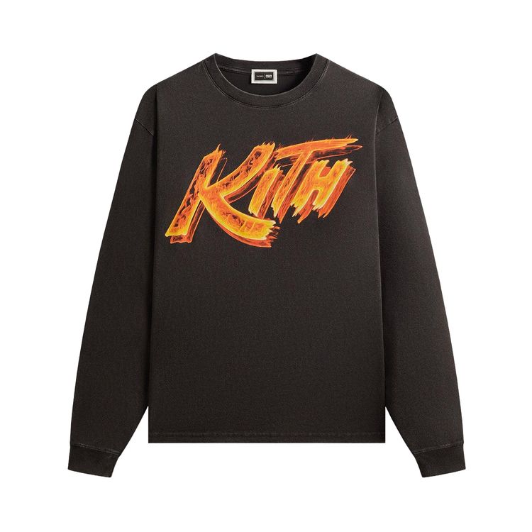 Buy Kith x Capcom Street Fighter Flame Vintage Long-Sleeve Tee 'Black ...