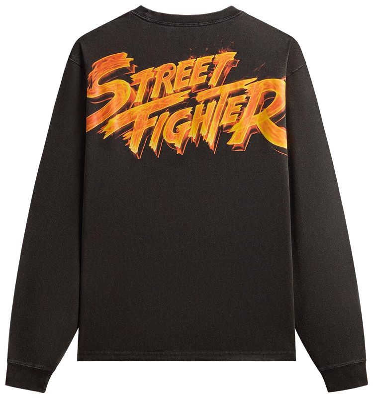 Buy Kith x Capcom Street Fighter Flame Vintage Long-Sleeve Tee 'Black ...
