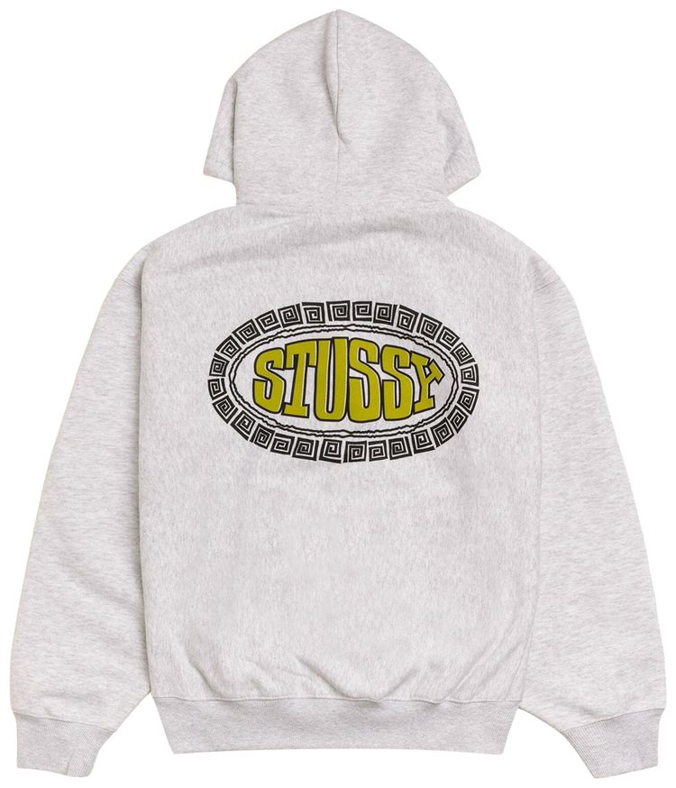 Buy Stussy Tile Oval Hoodie 'Ash Heather' - 1925169 ASH | GOAT