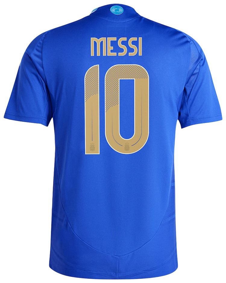 Buy Adidas Argentina 26 Away Messi Authentic Jersey 'Black/Lucblue ...