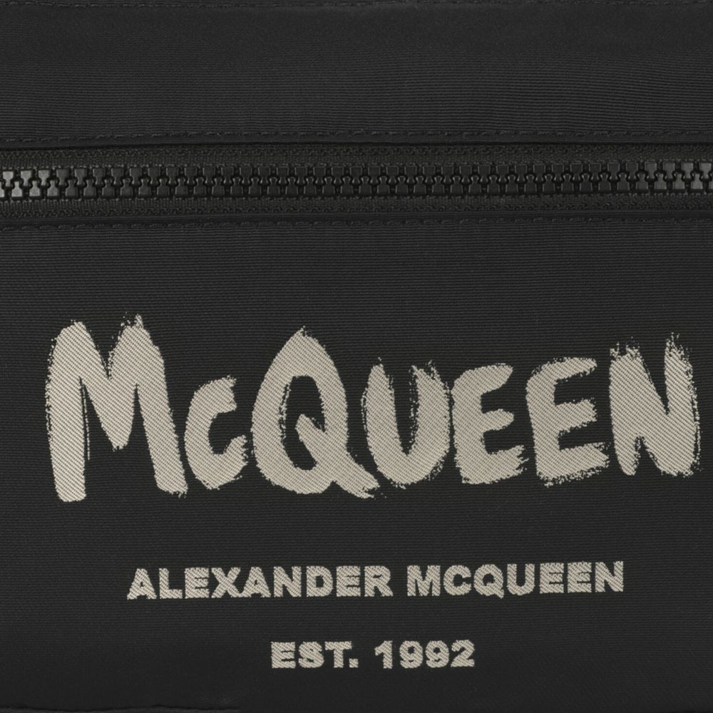Buy Alexander McQueen Graffiti Logo Crossbody Phone Bag 'Black White ...