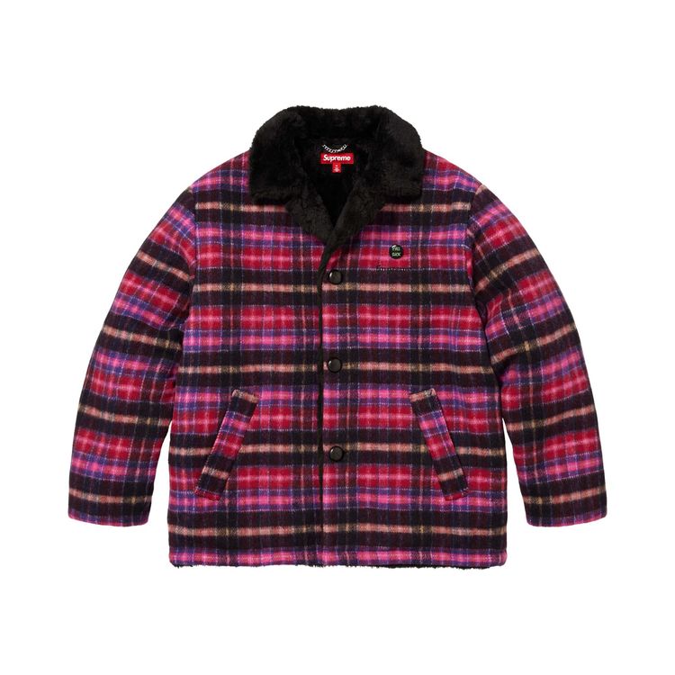 Buy Supreme Plaid Car Coat 'Pink' - FW25J104 PINK | GOAT