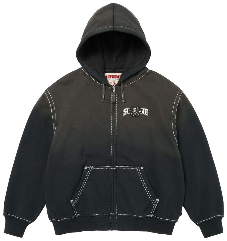 Buy Supreme x True Religion Zip Up Hooded Sweatshirt 'Black' - FW25SW19 ...