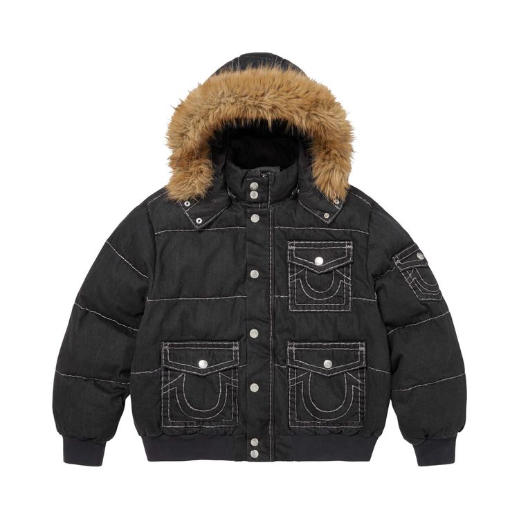 Buy Supreme x True Religion Puffer Jacket 'Black' - FW25J64 BLACK | GOAT DE