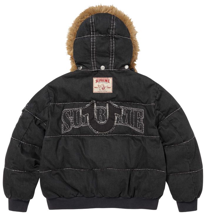 Buy Supreme x True Religion Puffer Jacket 'Black' - FW25J64 BLACK | GOAT