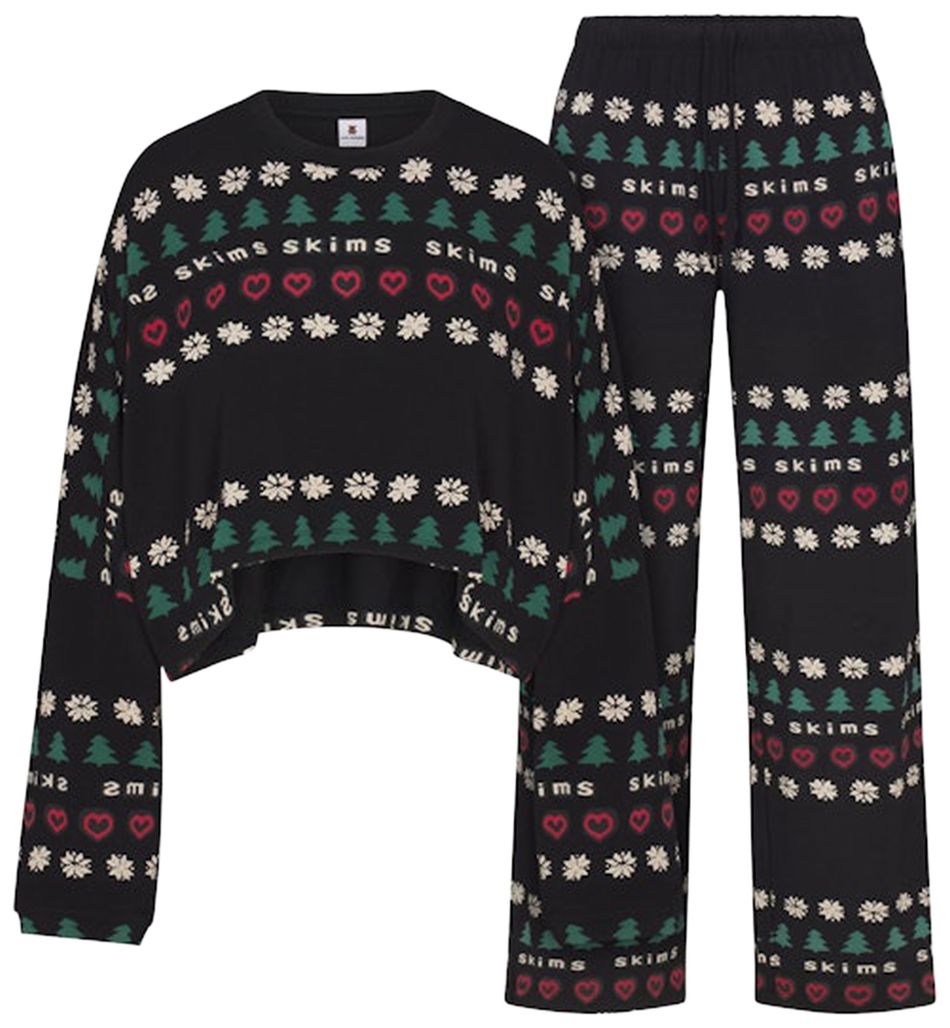 Buy SKIMS x Cactus Plant Flea Market Sleep Cropped Long Sleeve And Pant ...