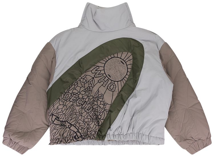 Buy Who Decides War Diagonal Glass Puffer Jacket 'Multicolor ...