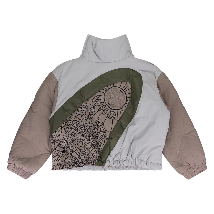 Buy Who Decides War Diagonal Glass Puffer Jacket 'Multicolor ...