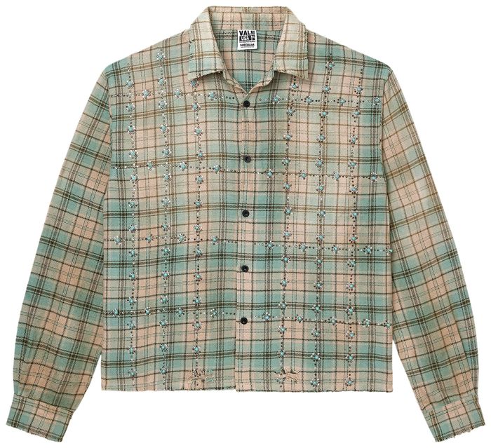 Buy Vale Forever Little Gems Flannel 'Green' - VALE 11 008 VFLGFG GN | GOAT