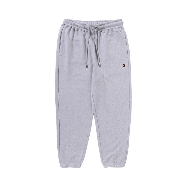 Buy BAPE One Point Regular Fit Sweatpants 'Grey' - 1L80 152 319 GREY | GOAT