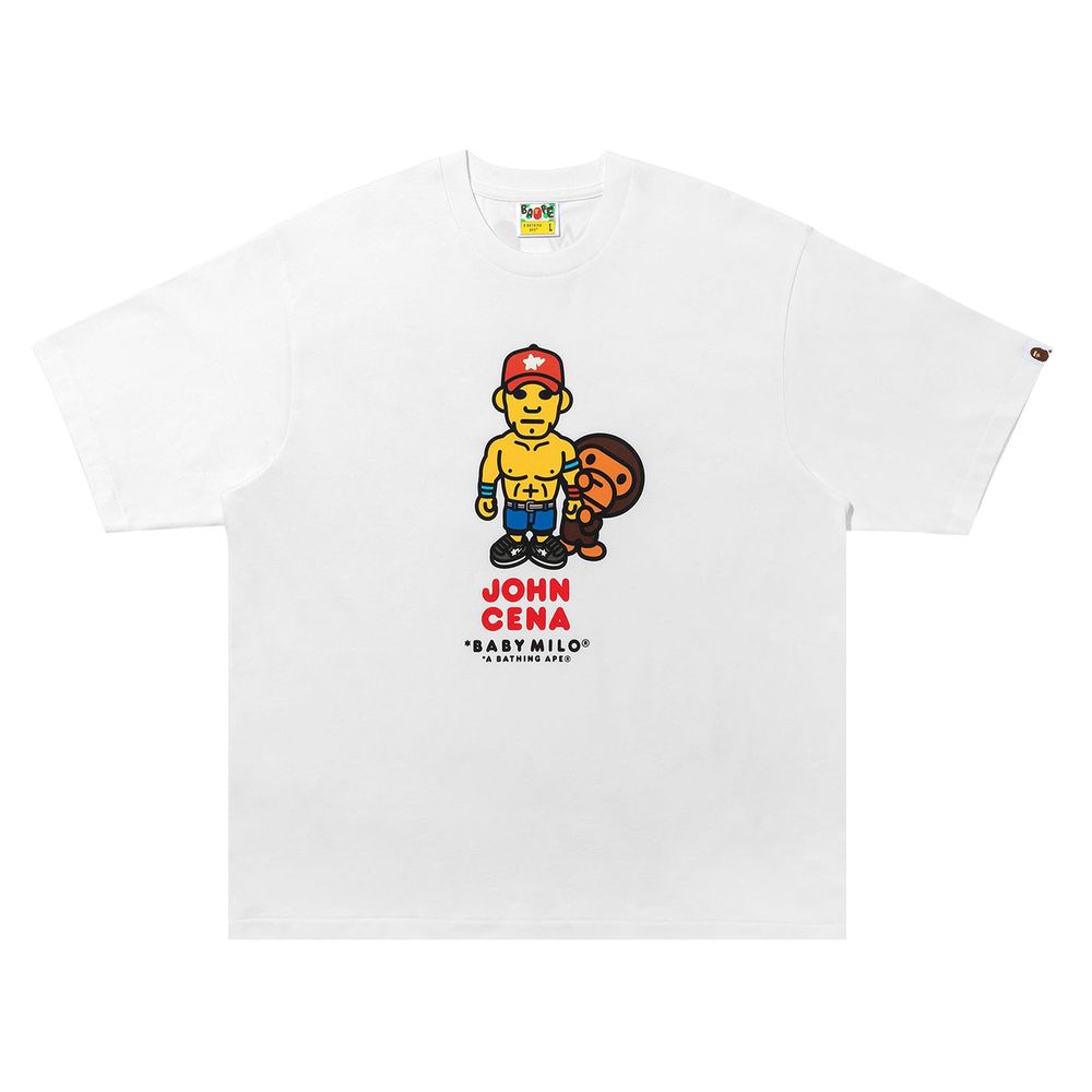 Buy BAPE x WWE John Cena Baby Milo Relaxed Fit Tee 'White' - 00039 ...