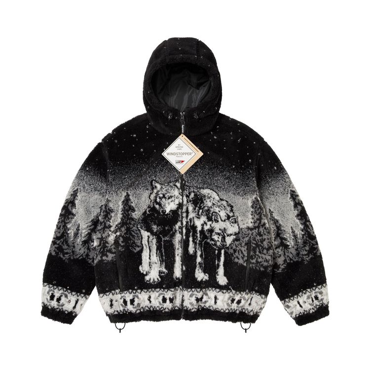 Buy Supreme x BB. Simon Reversible Hooded Fleece Jacket 'Black ...