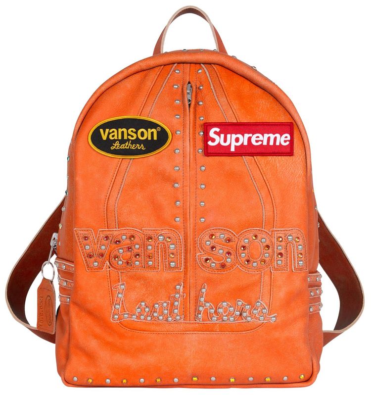 Buy Supreme x Vanson Leathers x B.B. Simon Backpack 'Orange' - FW25B26 ...