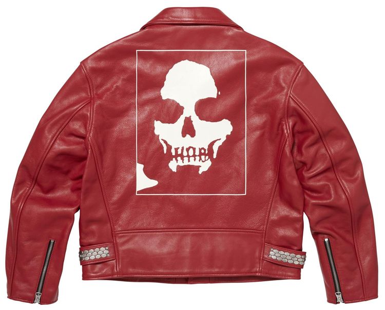 Buy Supreme x Number (N)Ine x Schott Perfecto Leather Jacket 'Red ...