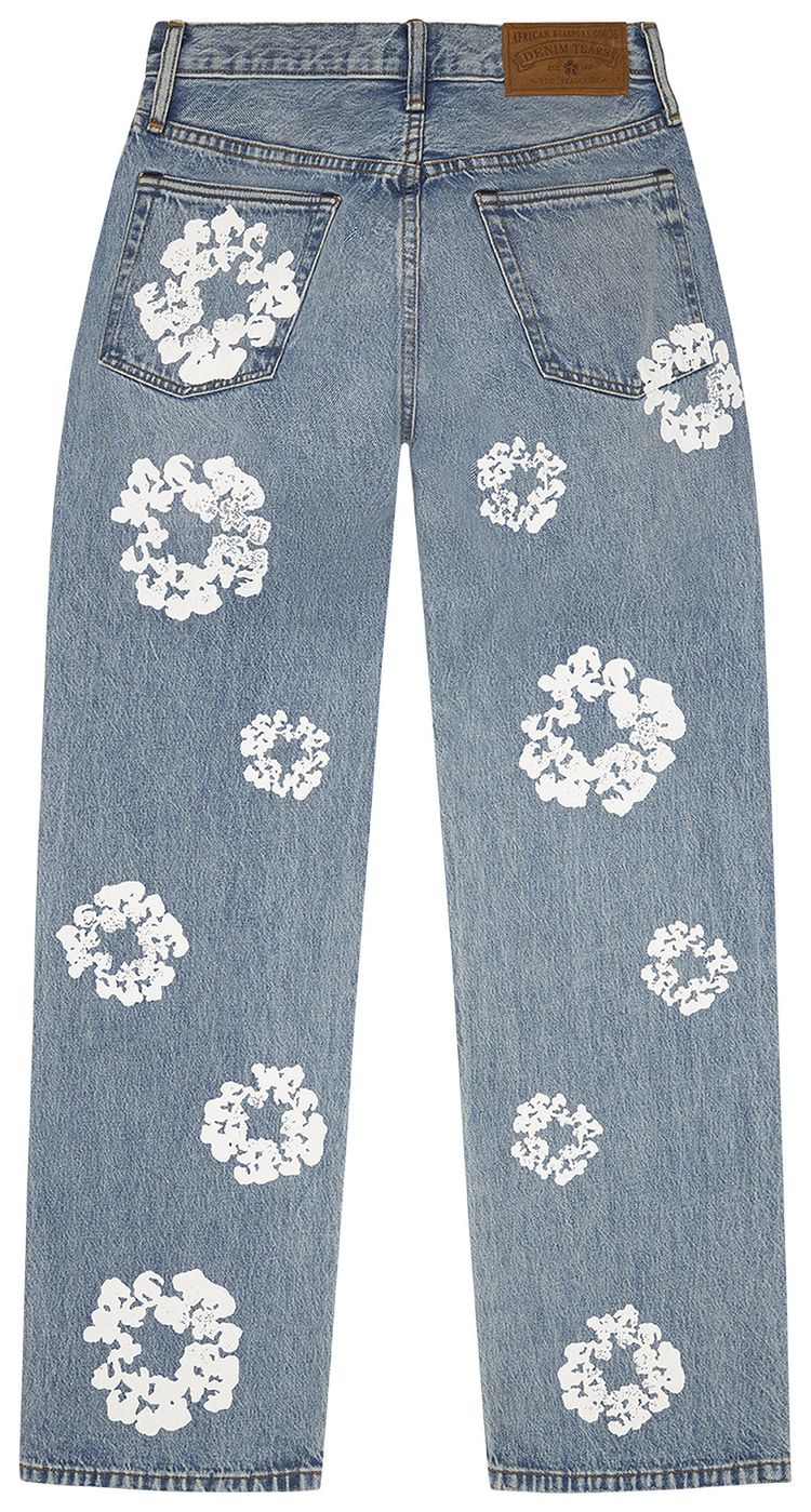 Buy Denim Tears Baggy Cotton Wreath Denim Pant 'Light Wash' - 05650 ...