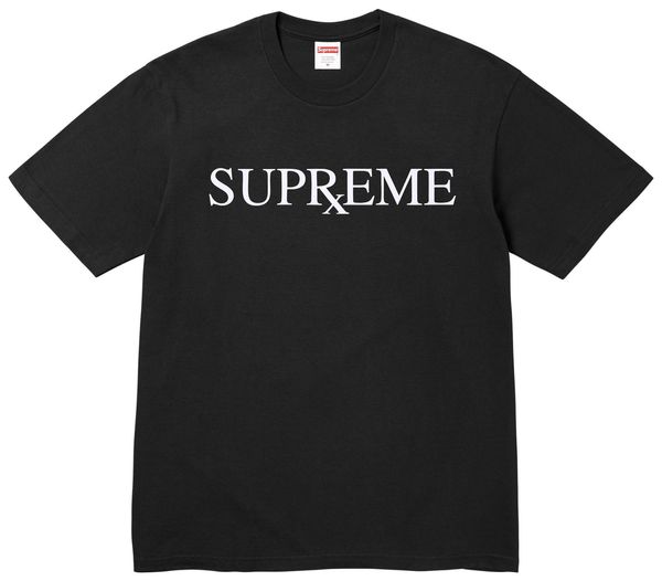 Buy Supreme Rx Tee 'Black' - FW25T66 BLACK | GOAT