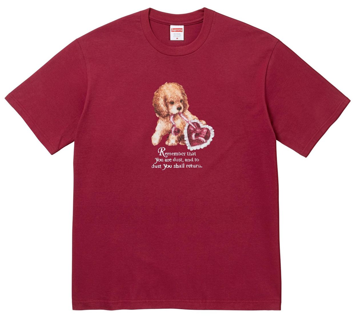 Buy Supreme Dust Tee 'Cardinal' - FW25T72 CARDINAL | GOAT