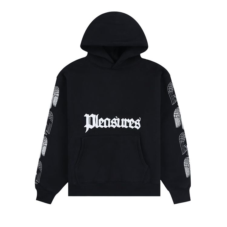 Buy Pleasures Angel Demon Hoodie 'Black' - P25W038 BLAC | GOAT