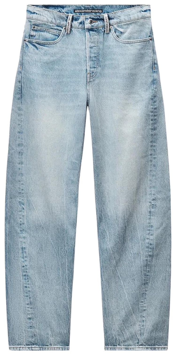 Buy Alexander Wang Crystal Beltloop Float Mid Rise Relaxed Jean ...