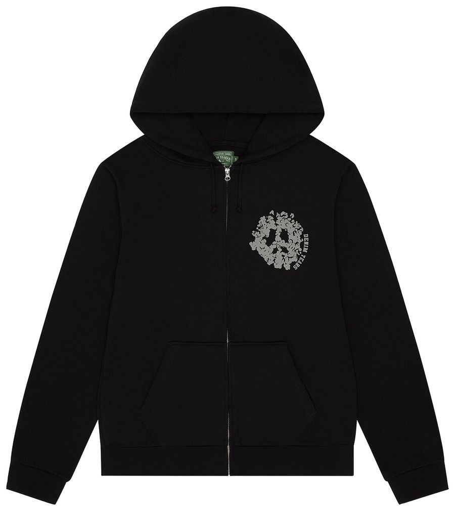 Buy Denim Tears Denim University Zip Hoodie 'Black' - FW25TZH3862564 | GOAT