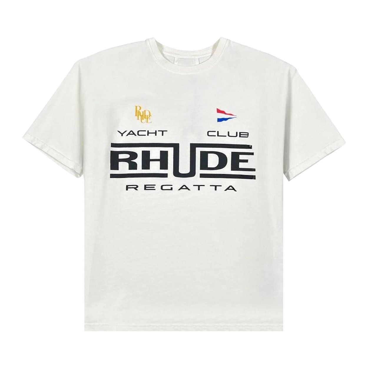 Buy Rhude Regatta Club Tee 'White' - PS26TT050126004 | GOAT