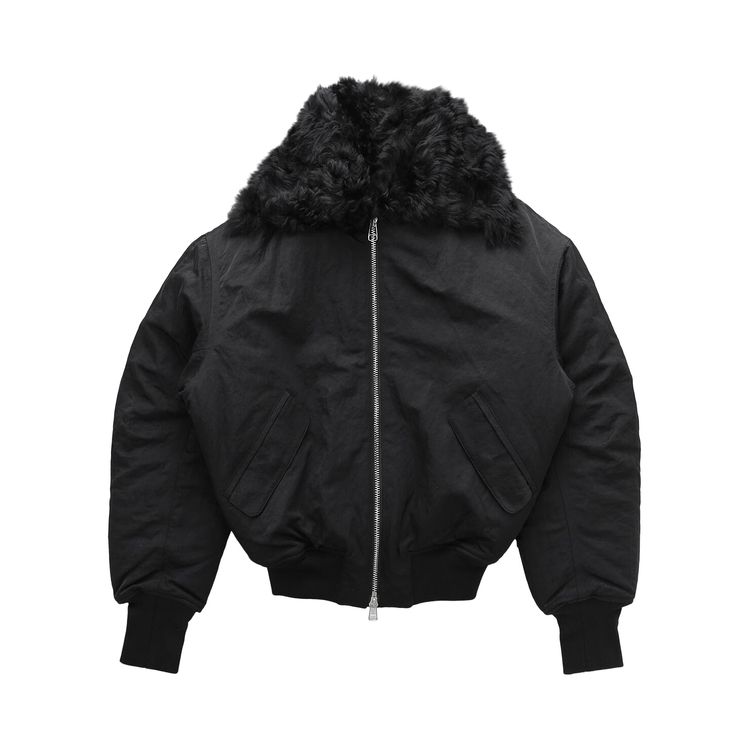 Buy Eckhaus Latta Zip Up Bomber 'Black' - 1411 EL PF25 A | GOAT
