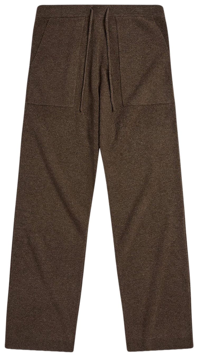 Buy KROST Wool Knit Pants 'Brown' - KR2610368005 | GOAT
