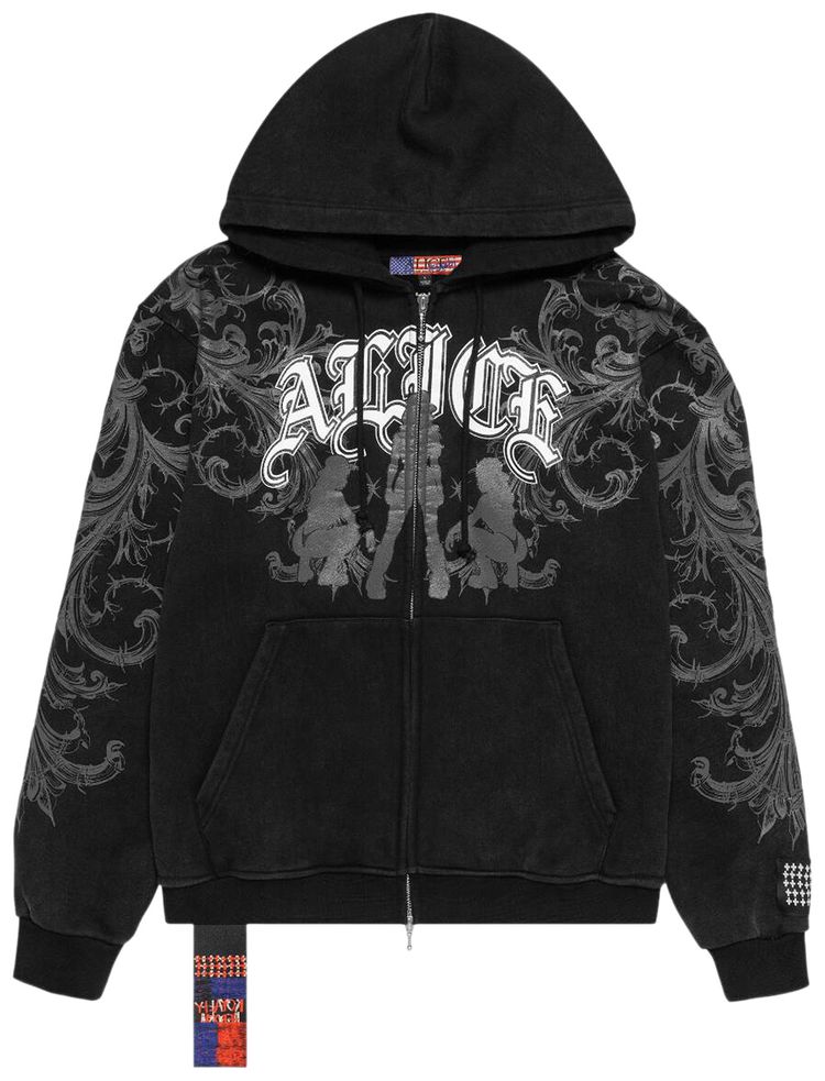 Buy Ksubi x Alice Hollywood Graphic Zip Hoodie 'Black' - MAH25FL001 | GOAT