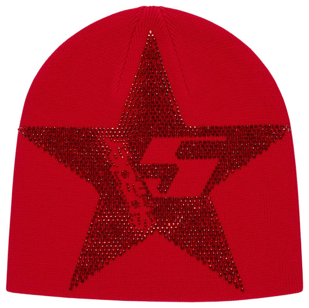Achetez des Sp5der Star Rhinestone Skully 'Red' - HT011FW25RED | GOAT FR