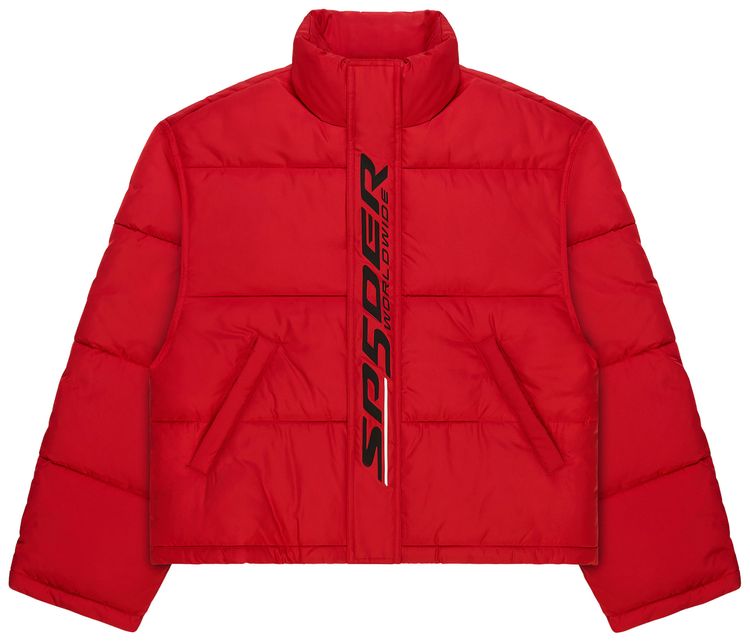 Buy Sp5der Trackhawk Puffer Jacket 'Red' - JA003FW25RED | GOAT