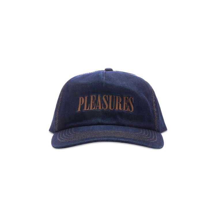 Buy Pleasures Zig Zag Denim Cap 'Indigo' - P25W086 INDI | GOAT