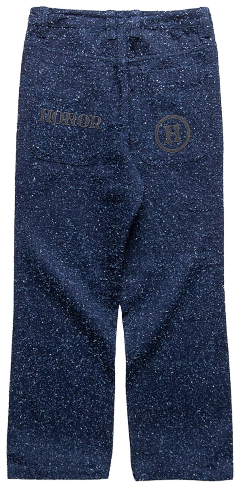 Buy Honor The Gift Nep Yarn Wide Leg Pant 'Blue' - HTG250418 BLUE | GOAT UK
