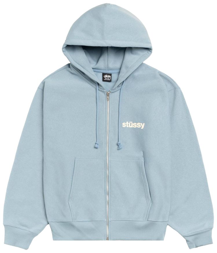 Buy Stussy Built Tough Zip Hoodie 'Slate' - 1975172 SLAT | GOAT