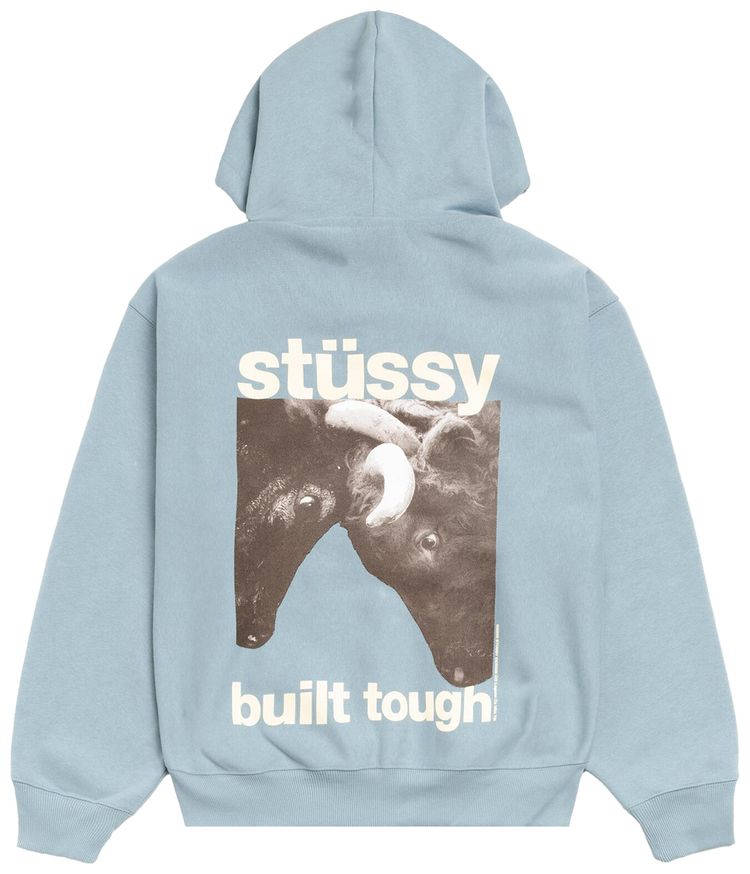 Buy Stussy Built Tough Zip Hoodie 'Slate' - 1975172 SLAT | GOAT