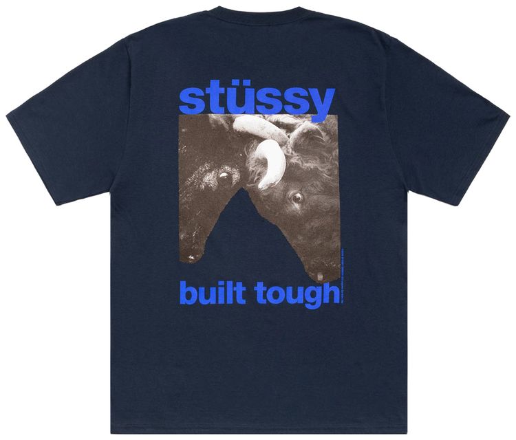 Buy Stussy Built Tough Tee 'Navy' - 1905172 NAVY | GOAT