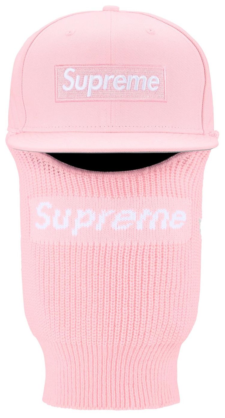 Buy Supreme Box Logo New Era + Balaclava 'Light Pink' - FW25H41 LIGHT ...