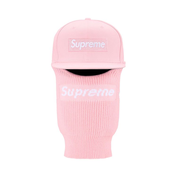 Buy Supreme Box Logo New Era + Balaclava 'Light Pink' - FW25H41 LIGHT ...